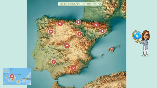relieve de España interactivo | Genially