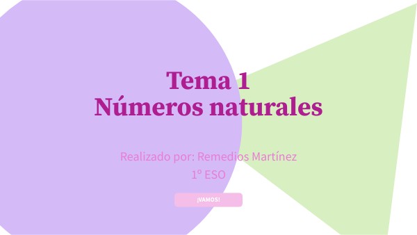 (1º) Tema 1. Naturales | Genially