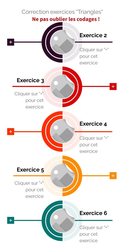 Correction exercices "Triangles" 6ème