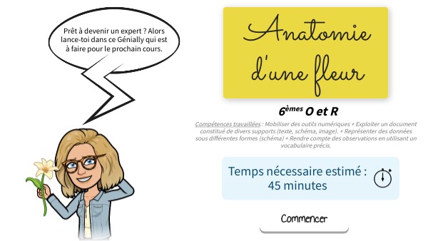 Anatomie d'une fleur