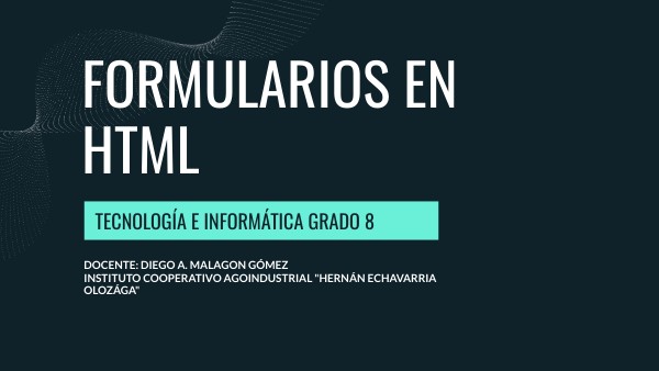 Formularios HTML | Genially