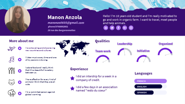 wwoofing cv | Genially