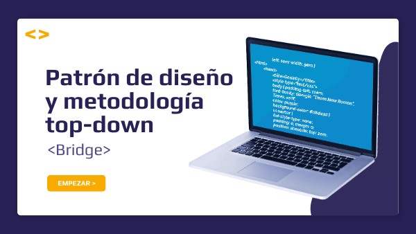 Patrón de diseño Bridge | Genially