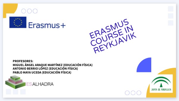 ERASMUS COURSE REYKJAVIK