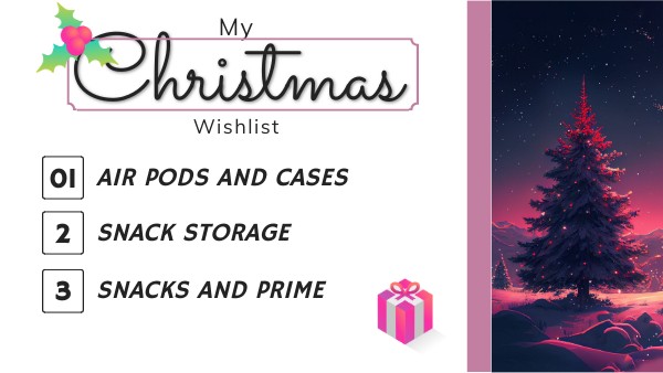 My christmas wish list