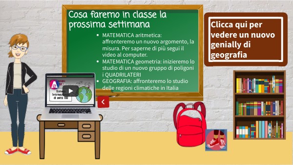 Attività previste per la settimana nuova settimana dal 13 aprile