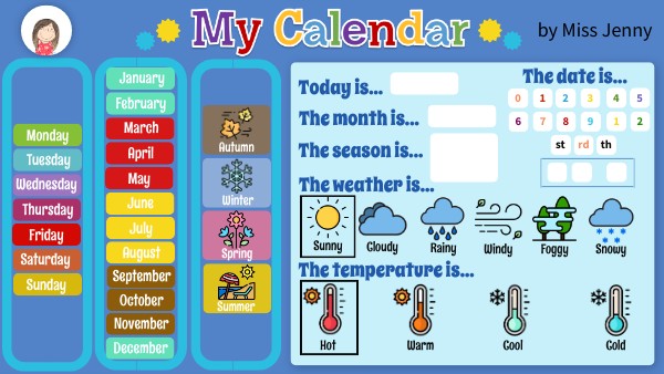 My little Calendar with genially