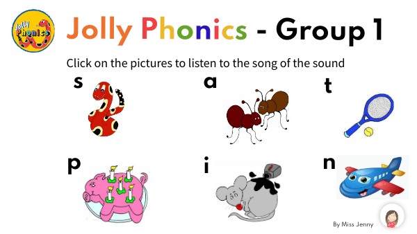 JOLLY PHONICS Group 1- 2-3 -4-5 -6-7 | Genially