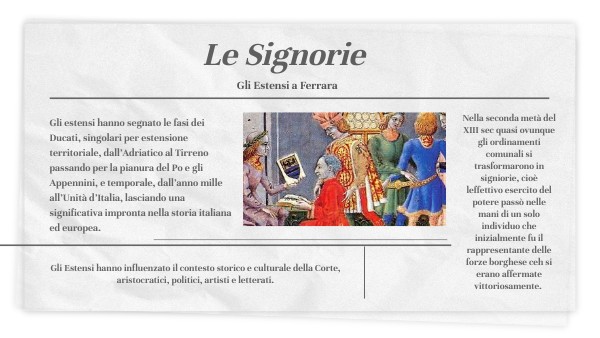 LE SIGNORIE | Genially