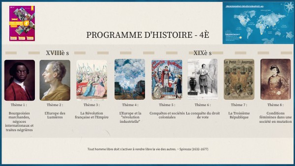 PROGRAMME HISTOIRE 4È | Genially
