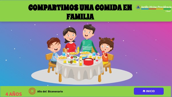 compartimos una comida en familia.