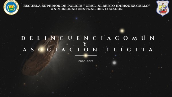 DELINCUENCIA COMÚN Y ASOCIACIÓN ILÍCITA | Genially