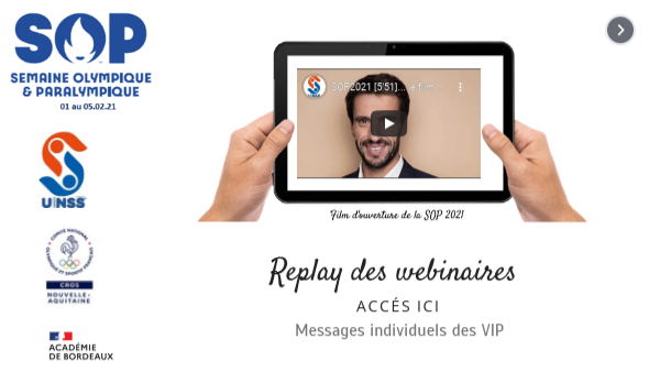 SOP2021 - replay des webinaires | Genially