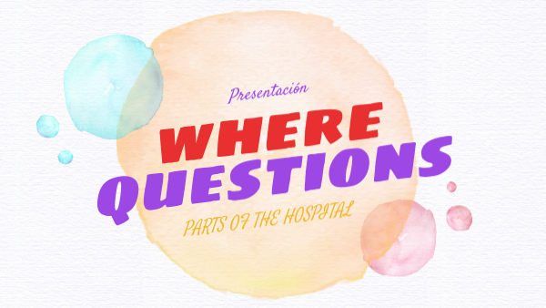 QUESTIONS WITH WHERE