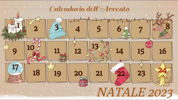 CHRISTMAS ADVENT CALENDAR di Nadia Sarchione