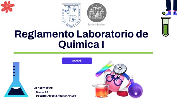 Reglamento Lab. Química 3.20 | Genially