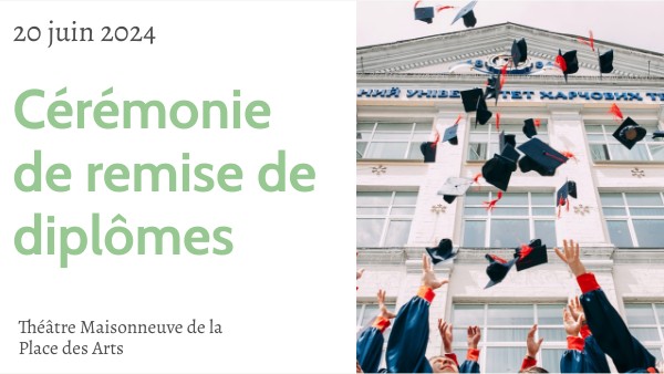 Tournée de classe - Cérémonie de remise de diplômes