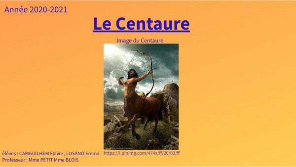 Le Centaure | Genially