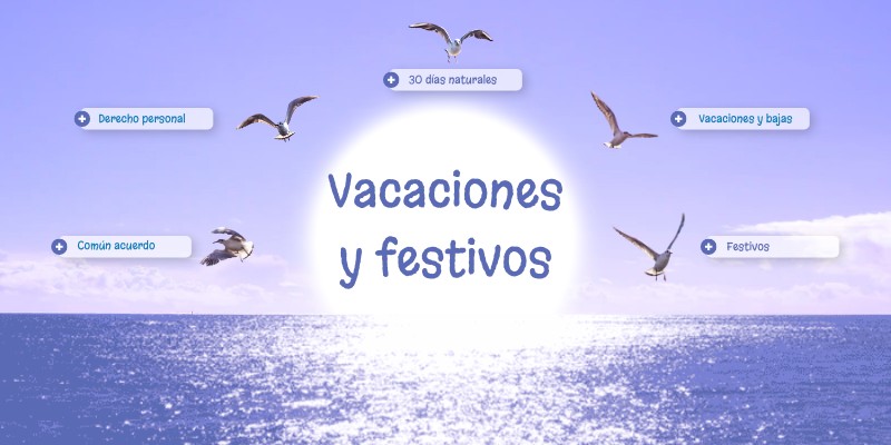 Vacaciones y festivos