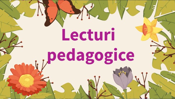 Lecturi pedagogice | Genially