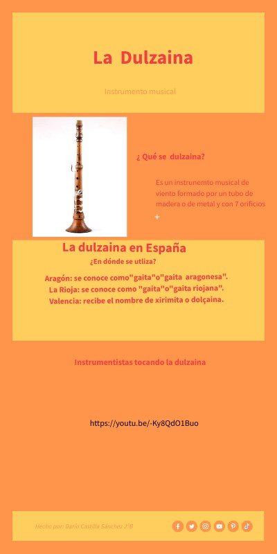 INFOGRAFÍA "LA DULZAINA" | Genially
