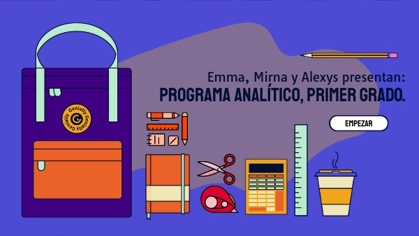 PROGRAMA ANALITICO, PRIMER GRADO. | Genially
