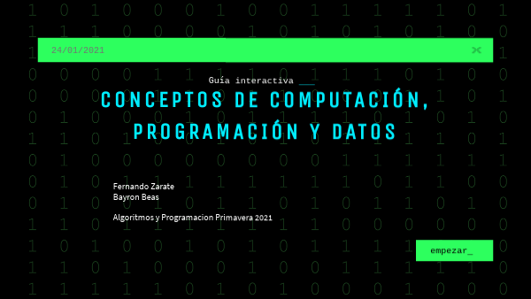 Infografía de conceptos básicos de programación | Genially