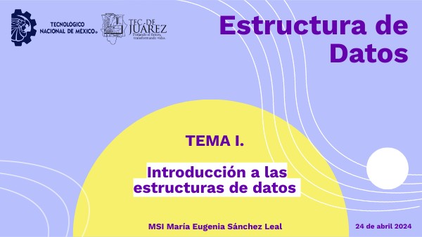 Unidad I - Estructura de Datos
