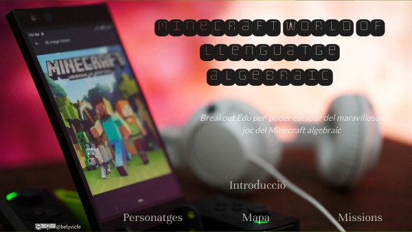 BREAKOUT - ESCAPE ROOM - The minecraft world of ALGEBRA | Genially