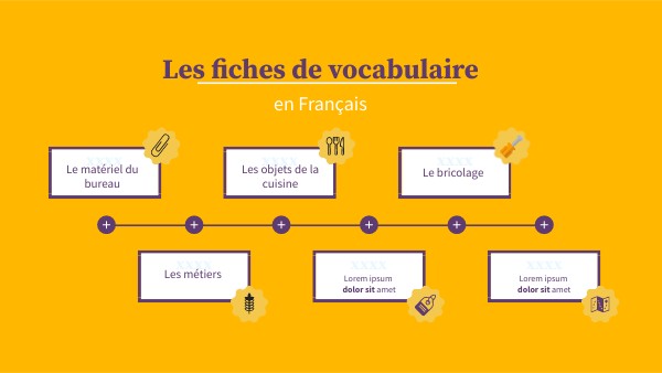 Les fiches de vocabulaire
