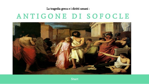 La tragedia greca e i diritti umani : l'Antigone di Sofocle