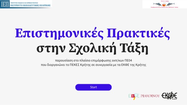 Επιστημονικές Πρακτικές στην Τάξη | Genially