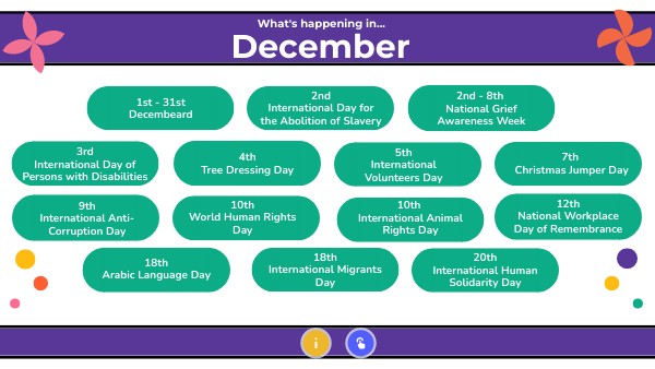 December RESPECT Calendar | Genially