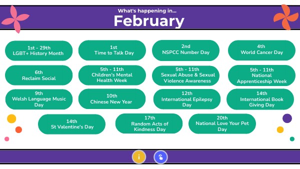 February RESPECT Calendar