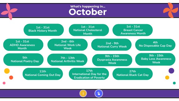 October RESPECT Calendar