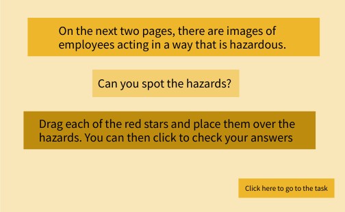 Spot the Hazards | Genially