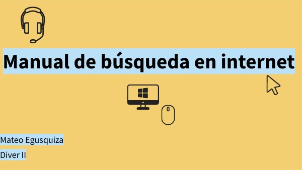 Manual búsqueda en internet | Genially