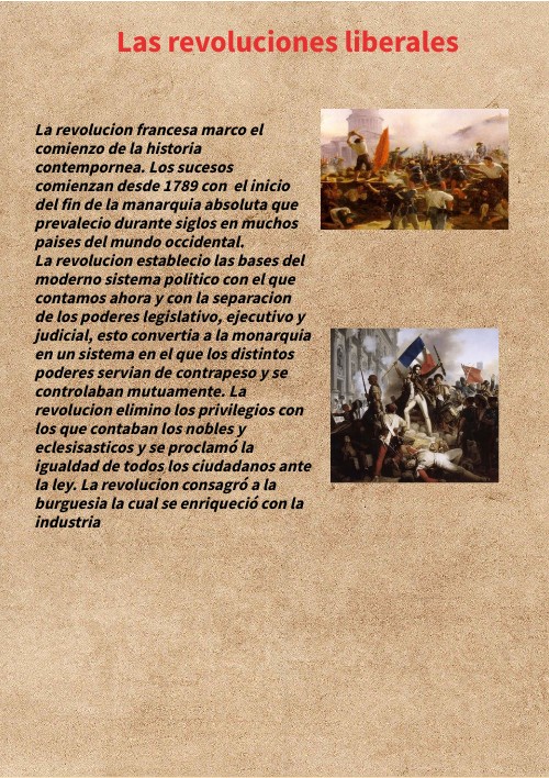 Las revoluciones liberales