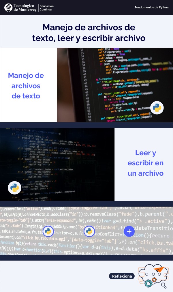 DSCH M1 10 GEN Manejo de archivos de texto, leer y escribir archivo