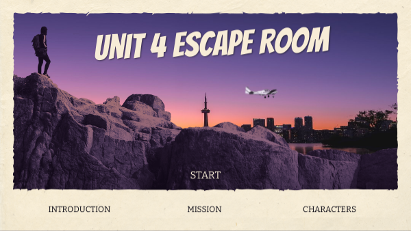 Unit 4 - Escape Room | Genially