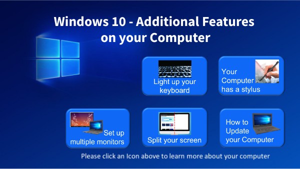 Extra features on computers