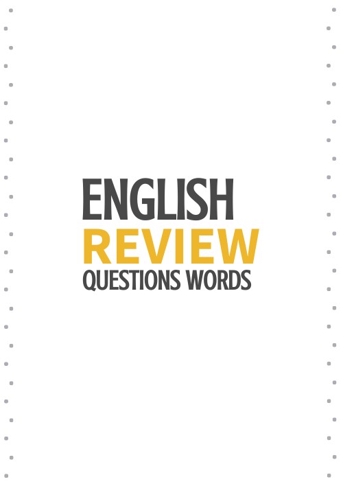 Lesson Review - Question words | Genially