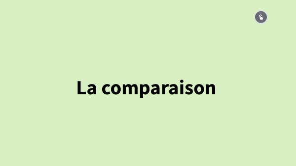 La comparaison de films