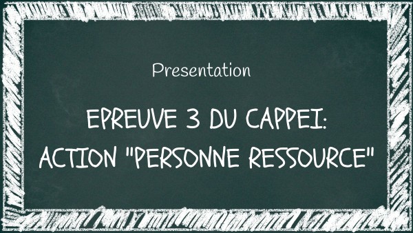 Présentation épreuve 3 | Genially