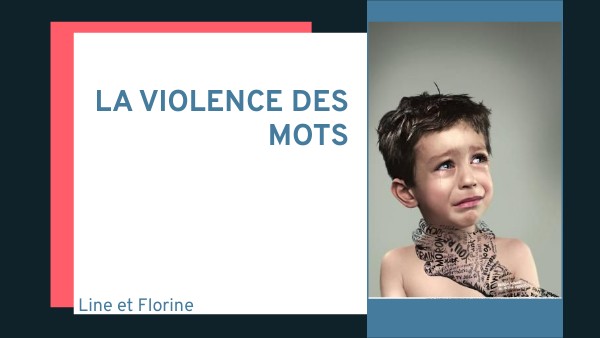 la violence des mots | Genially