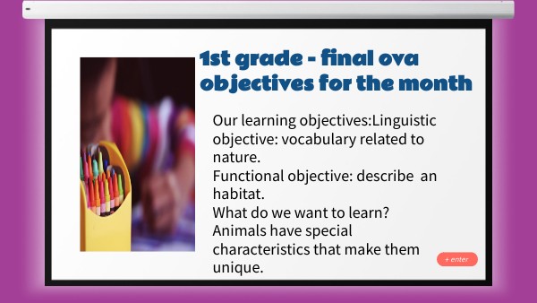 final ova first grade | Genially