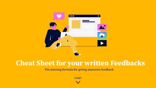 The secret Cheat Sheet for written Feedback
