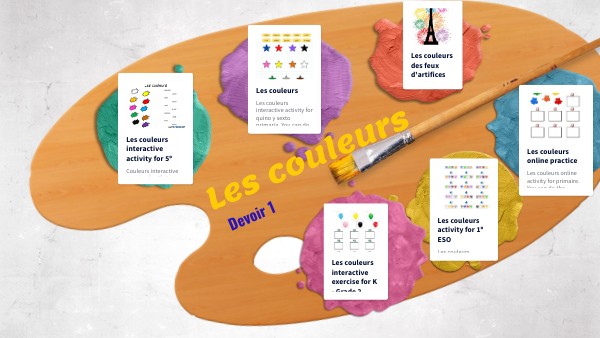 Les couleurs - devoir 1 | Genially