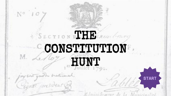 The constitution hunt | Genially