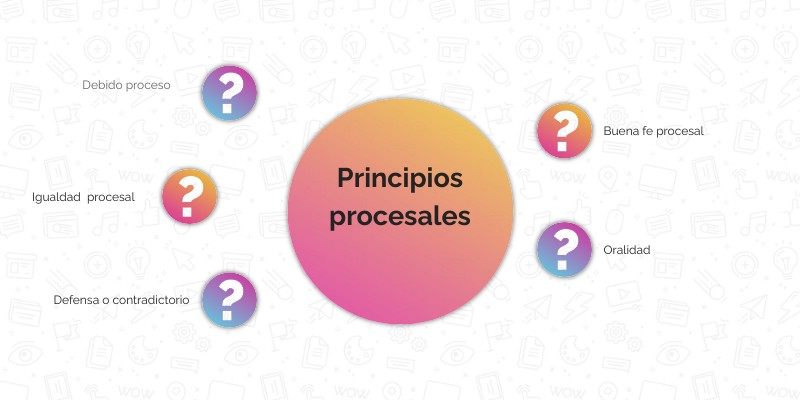 Infografía Principios Procesales | Genially